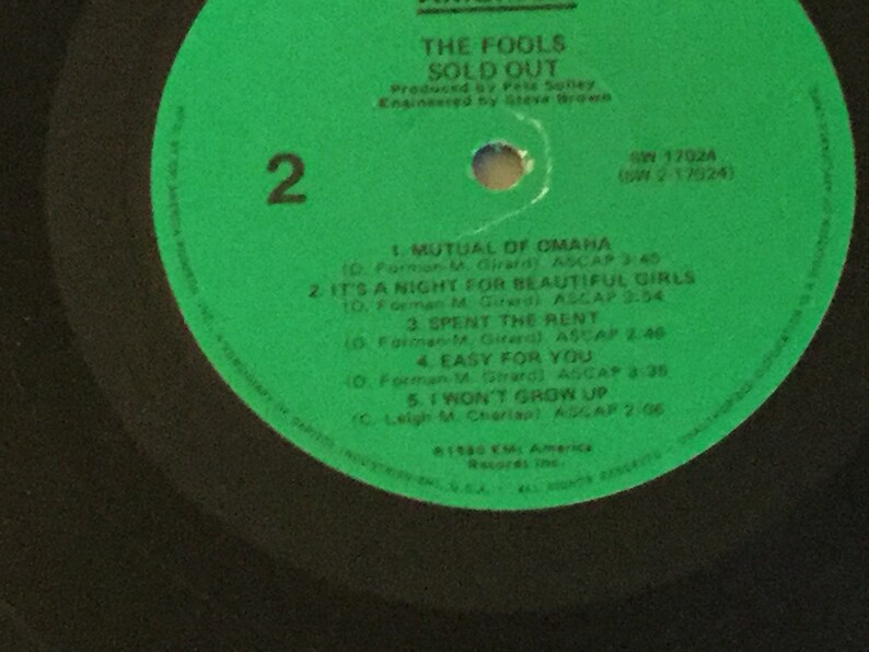The Fools Sold Out on EMI Records - Etsy