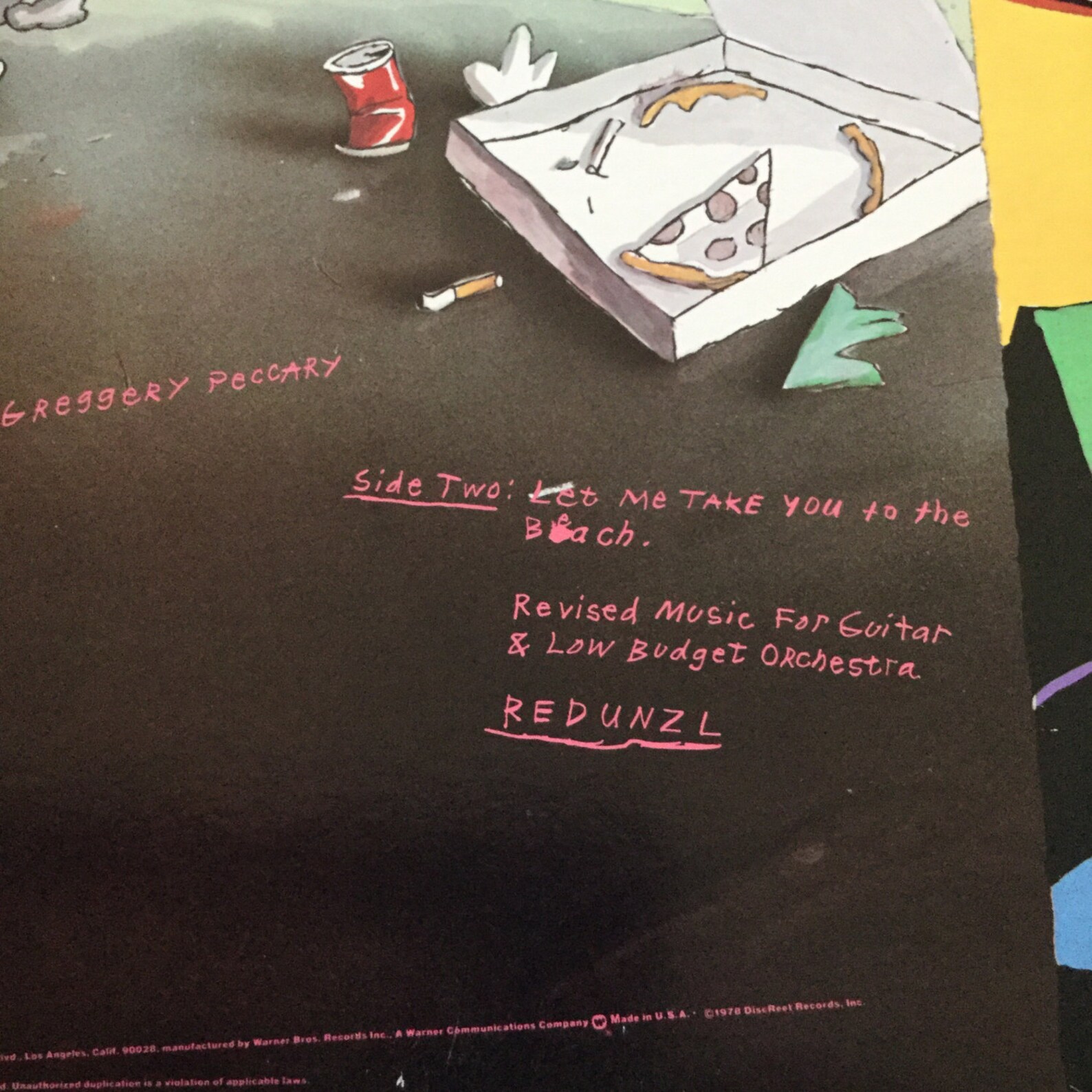 Frank Zappa Studio Tan Discreet Records | Etsy