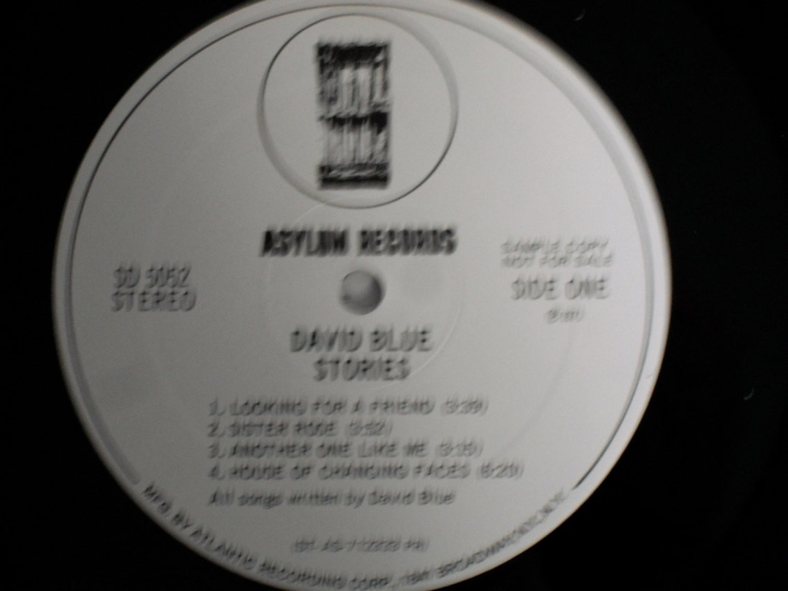 David Blue Stories 1972 Asylum Records Actor Folk Greenwich | Etsy
