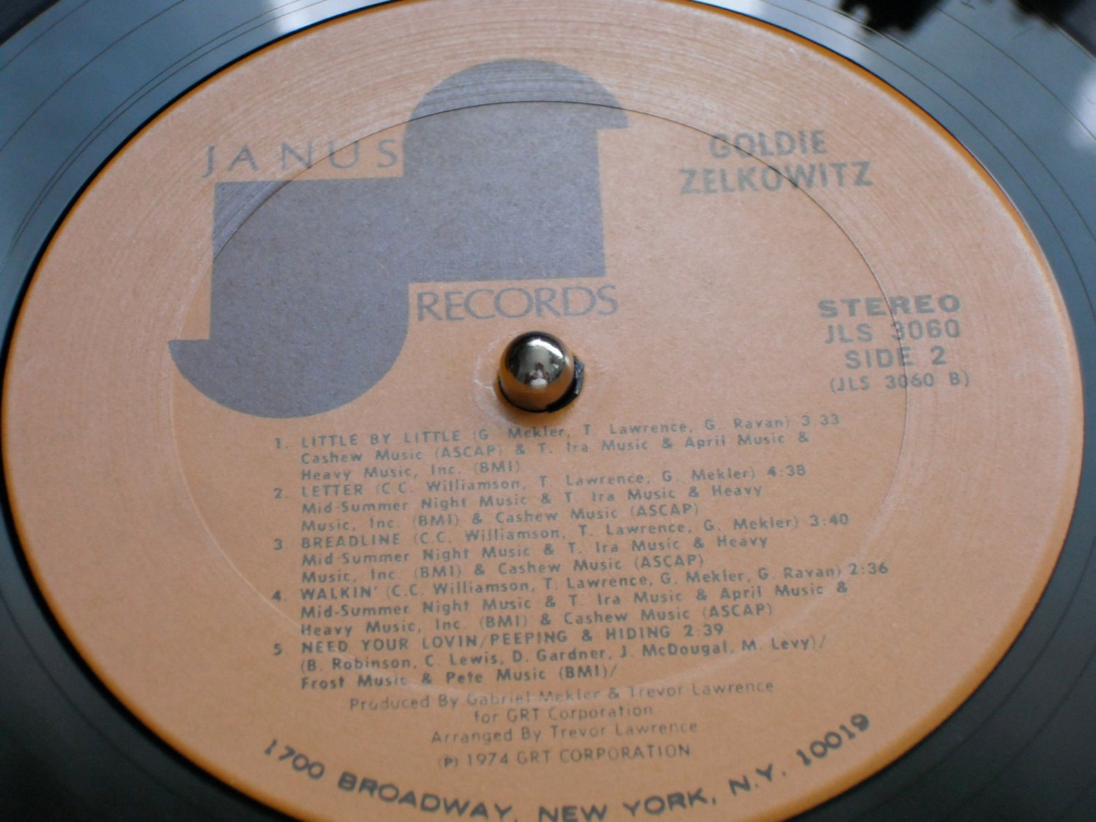 Goldie Zelkowitz Solo Genya Raven on Janus Records Rare 1974 Goldie and ...