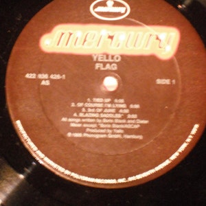 Yello Flag Sixth Studio Lp 1988 Dieter Meier Boris Blank - Etsy