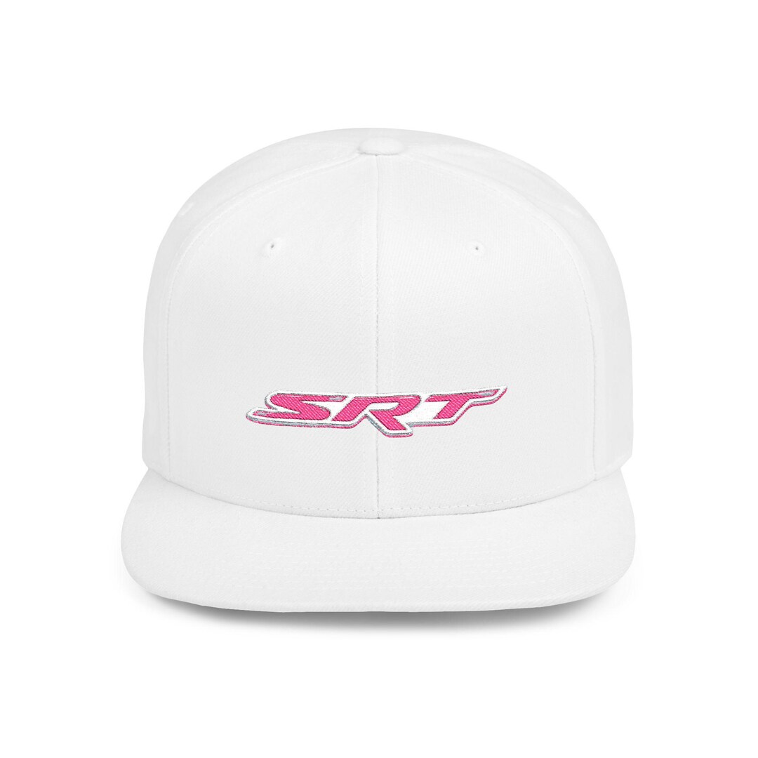 Pink SRT Logo Flat Bill Snapback | Racing Emblem Hat - Etsy