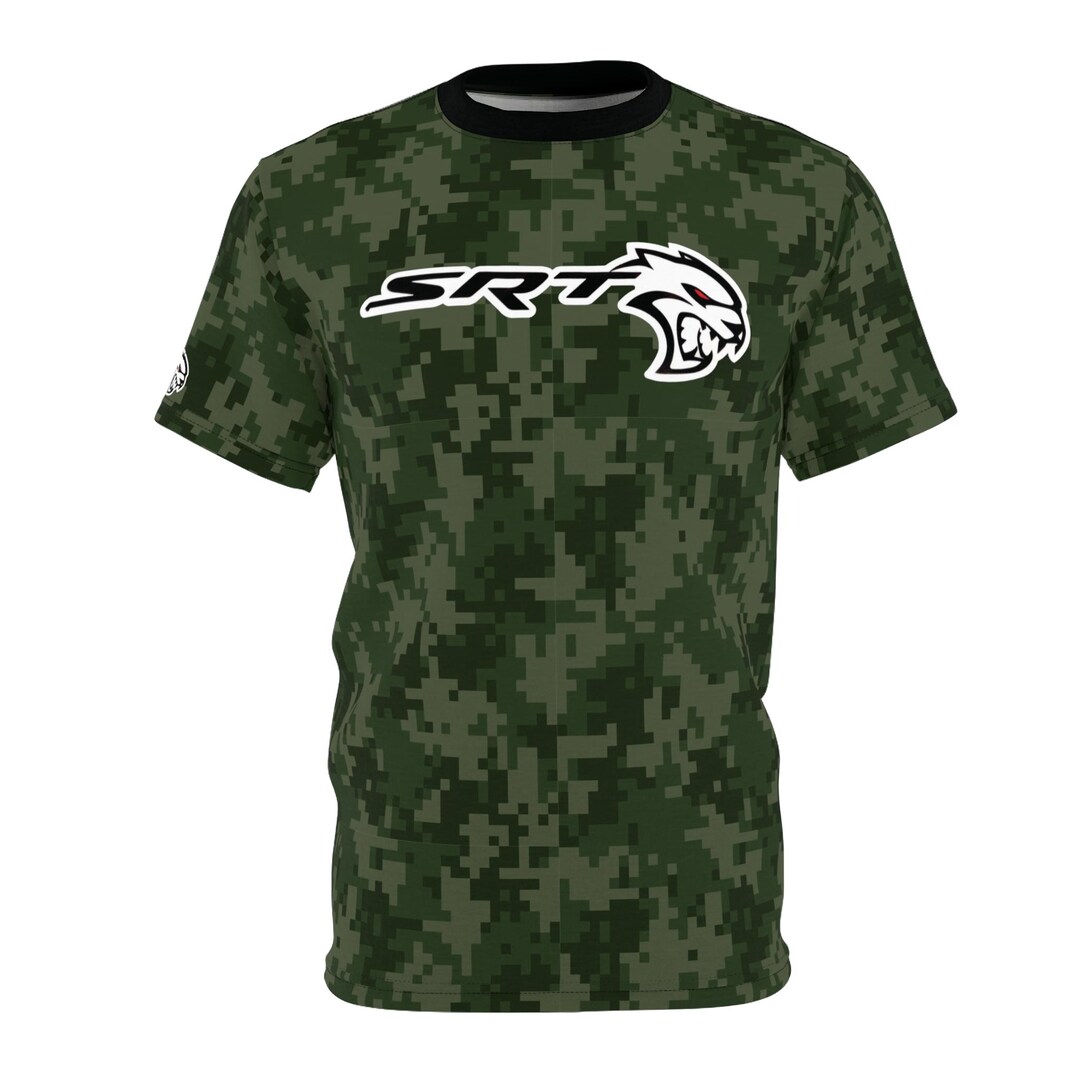 SRT Wildcat Logo Camo Tee Digital Camouflage Short Sleeve Shirt - Etsy