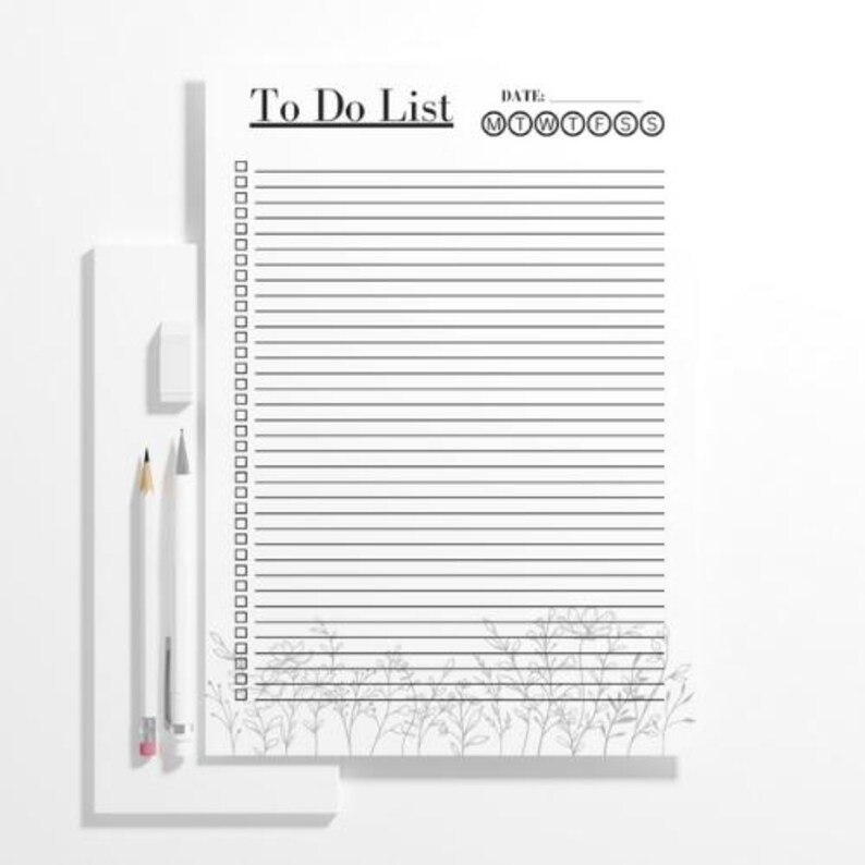 Printable to Do List, Minimal to Do List, Task List - Etsy
