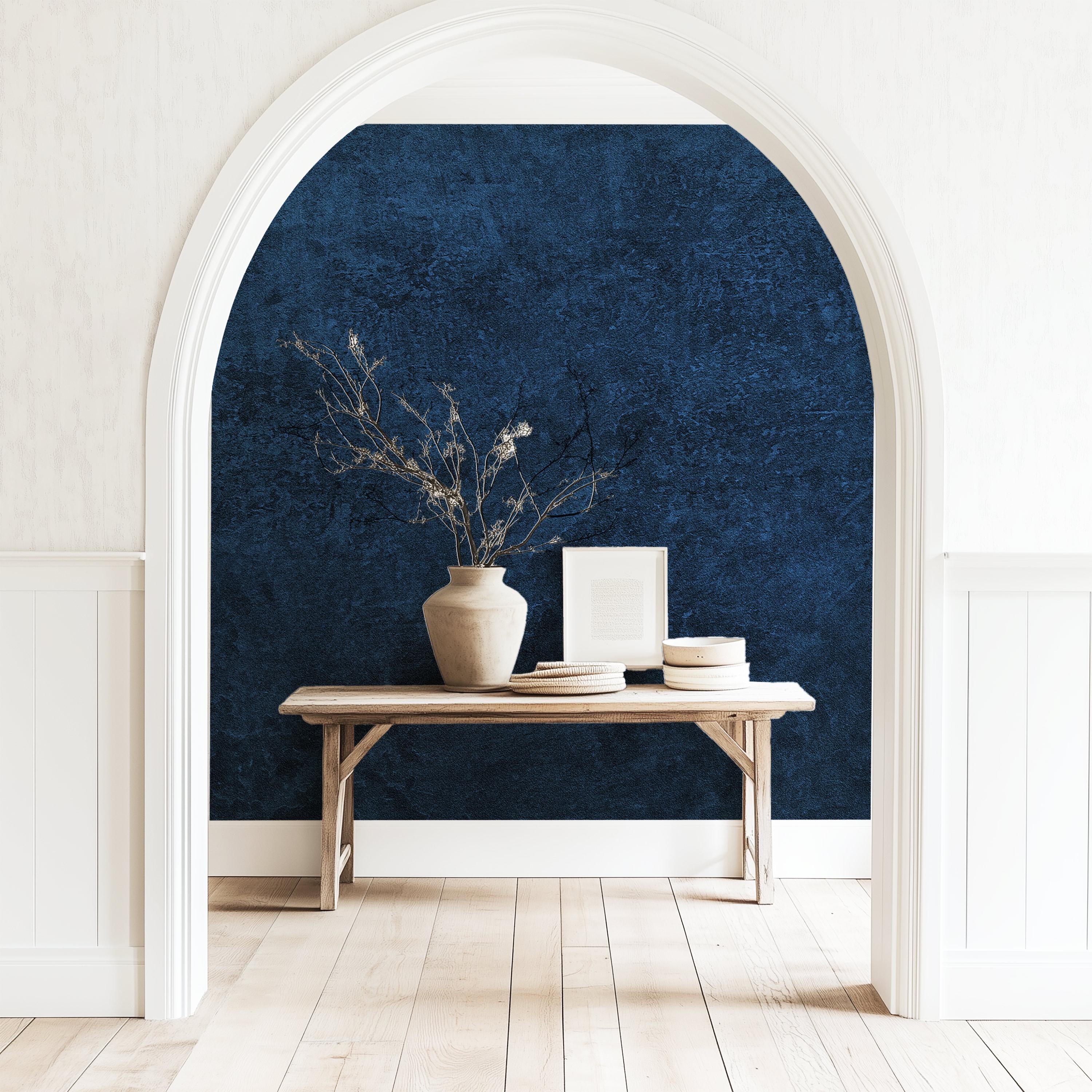 Navy Dark Blue Backdrop Concrete Texture Wallpaper, Peel and Stick ...