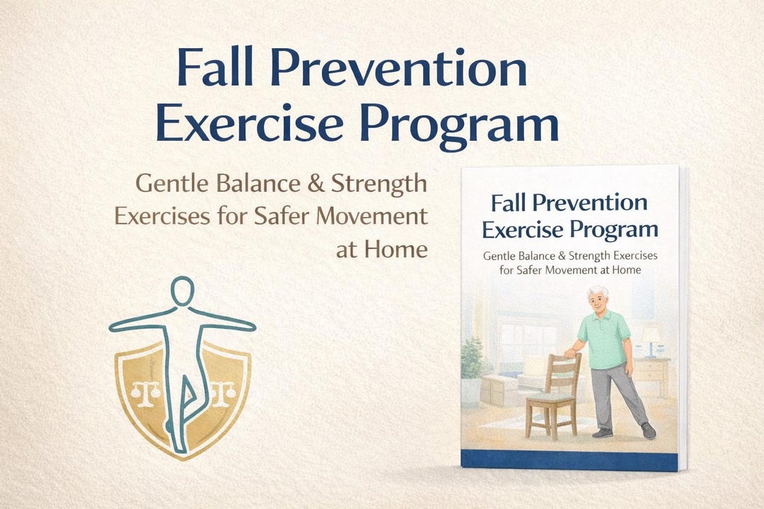 Fall Prevention Exercise Guide | Balance & Strength for Seniors (PDF ...