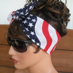 American Flag Headband 4th of July Headband Summer Fashion Accessories ...