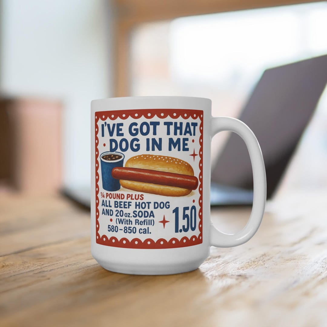 Folksy Hand-drawn Costco Combo Mug | 15oz Ceramic Coffee Cup - Etsy