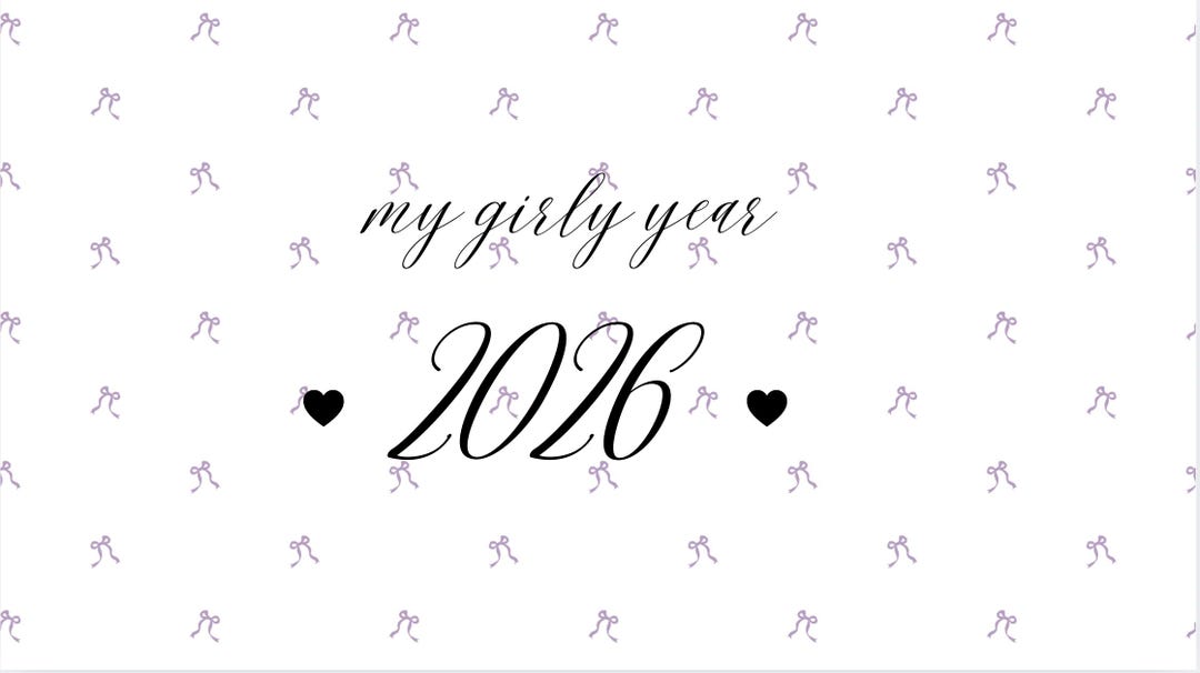 Girly Monthly Calendar 2026 - Etsy