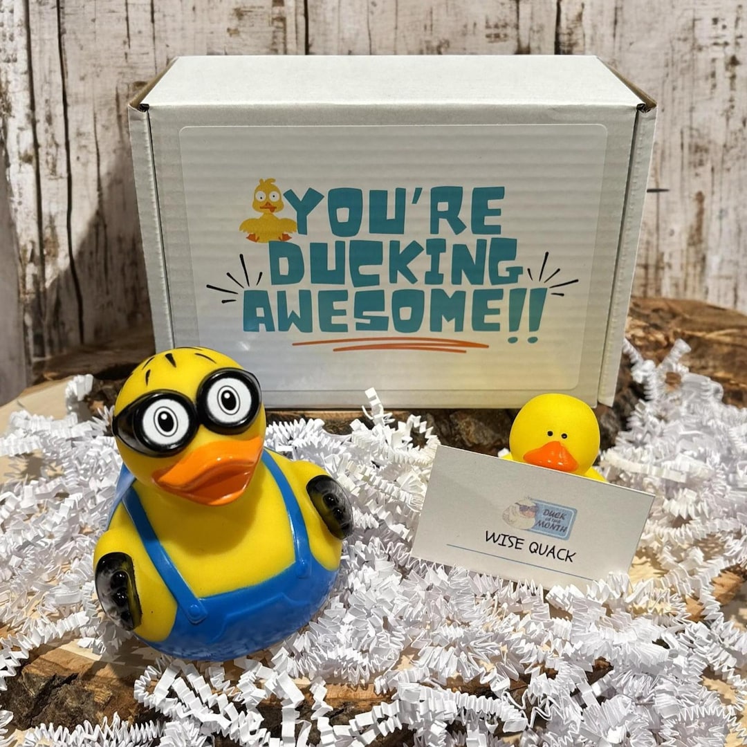 Minion Rubber Duck Gift Box – Funny Cartoon Duck, Cute Gift, Curated ...