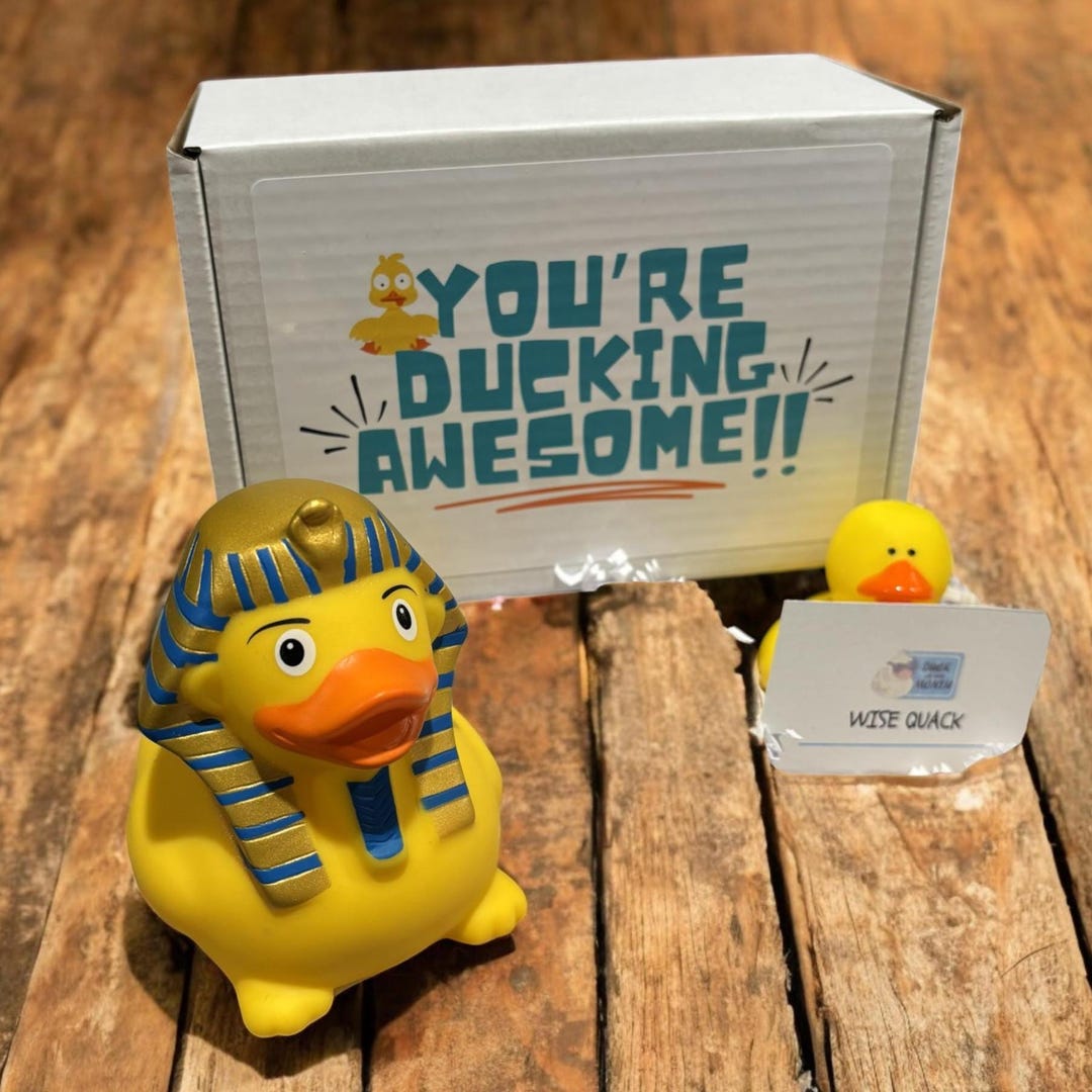 Sphinx Rubber Duck Gift Box – Egyptian Duck, History Lover Gift ...