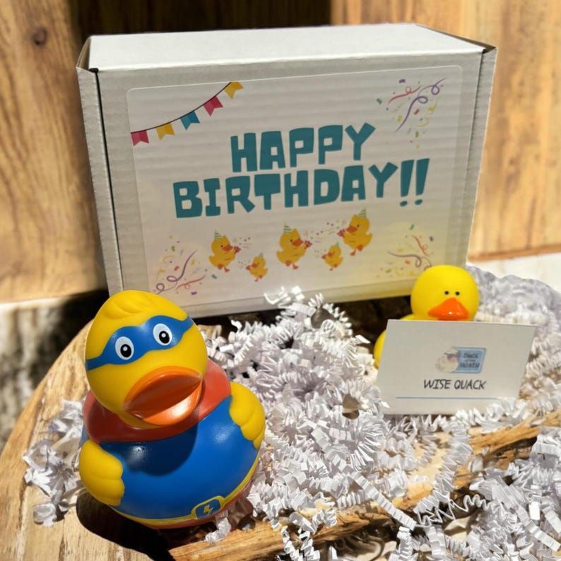 Superhero Rubber Duck Gift Box – Super Hero Duck, Comic Fan Gift, Fun ...