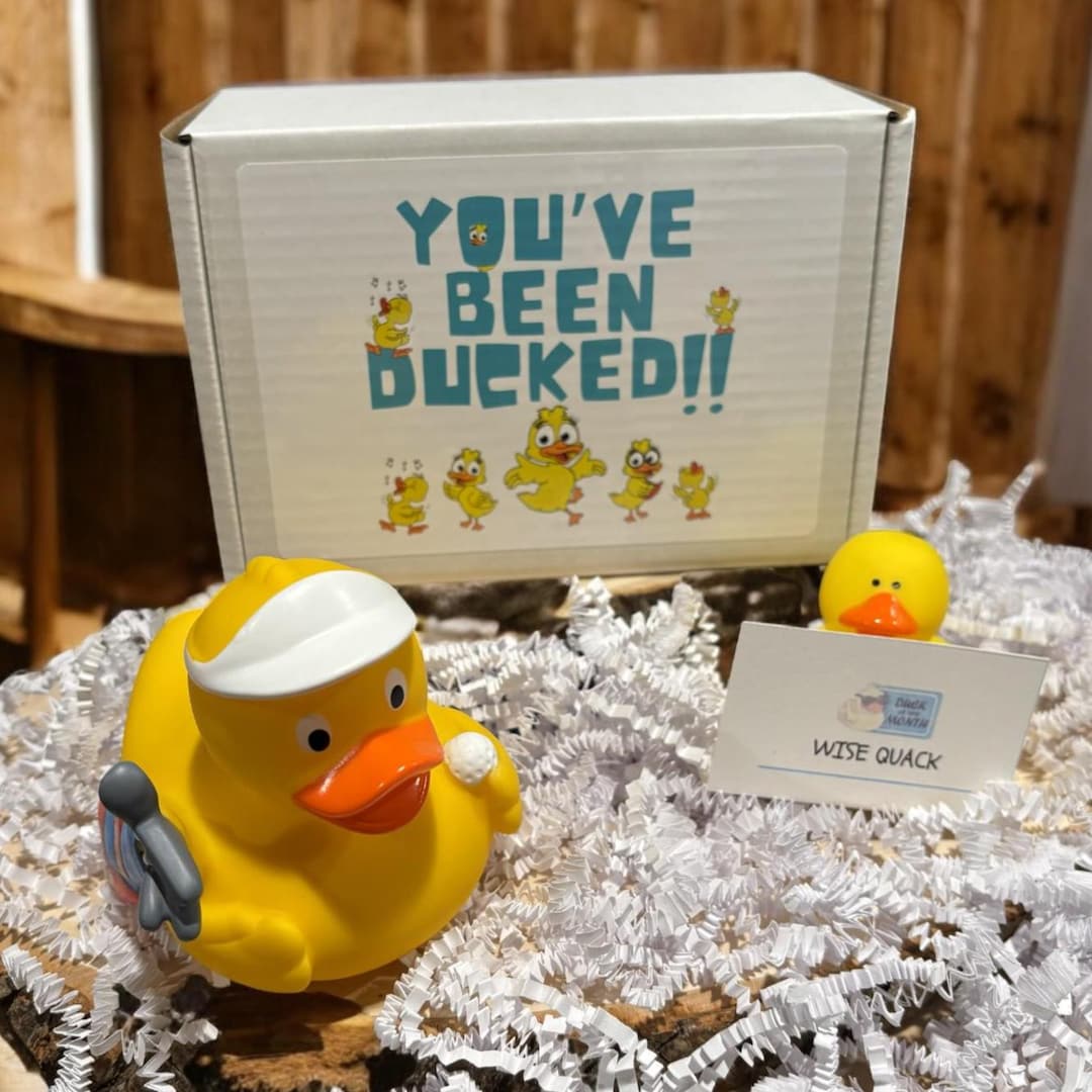 Golfer Rubber Duck Gift Box – Golf Lover Gift, Golf Duck, Sports Gift ...