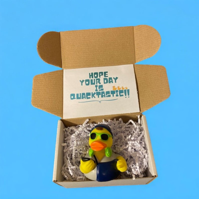 Trendsetter Rubber Duck Gift Box – Stylish Duck Gift, Fashion Lover ...