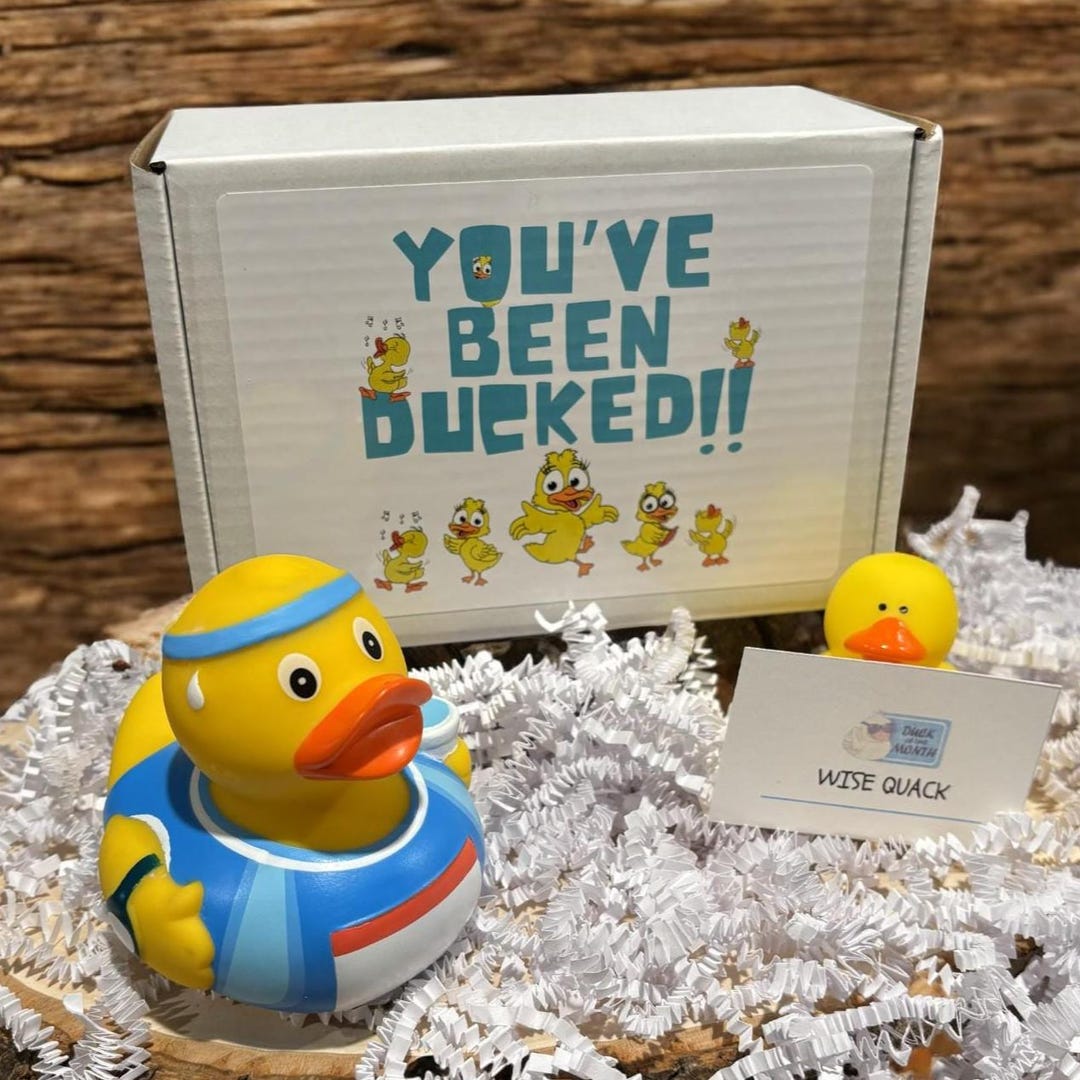 Marathon Rubber Duck Gift Box – Runner Gift, Running Duck, Marathon ...