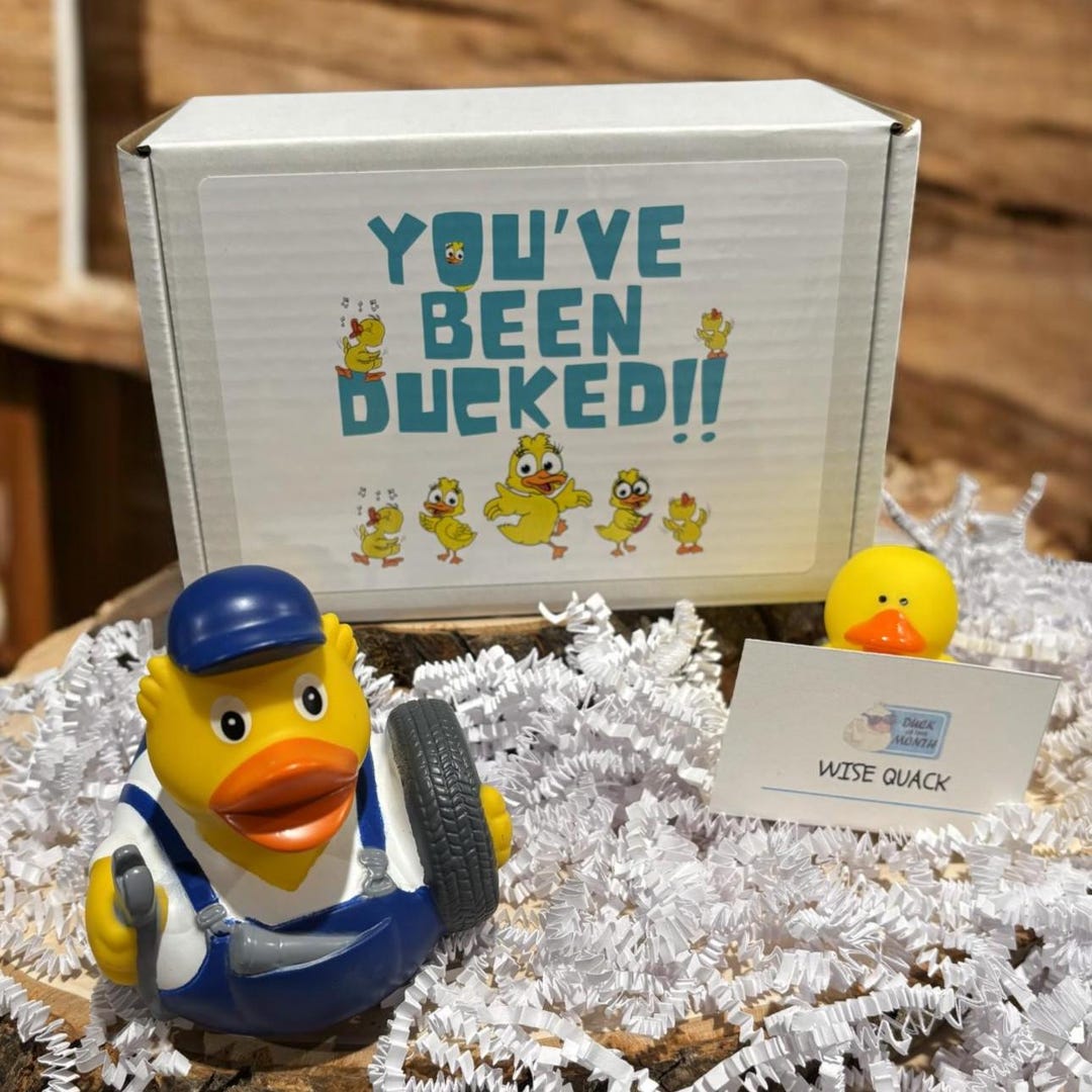 Mechanic Rubber Duck Gift Box – Mechanic Gift, Car Lover Gift, Auto ...