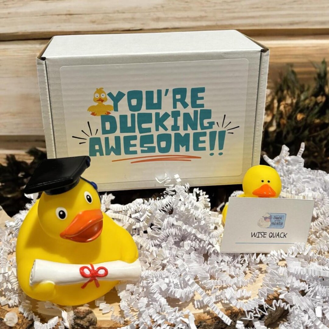 Graduate Rubber Duck Gift Box – Graduation Gift, Grad Duck, Class of ...