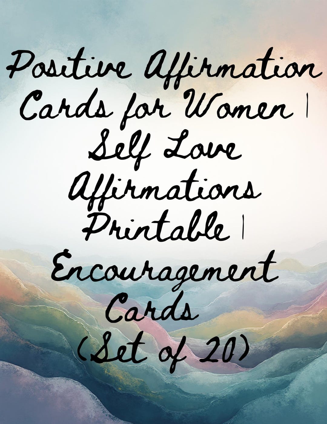 Positive Affirmation Cards for Women | Self Love Affirmations Printable ...