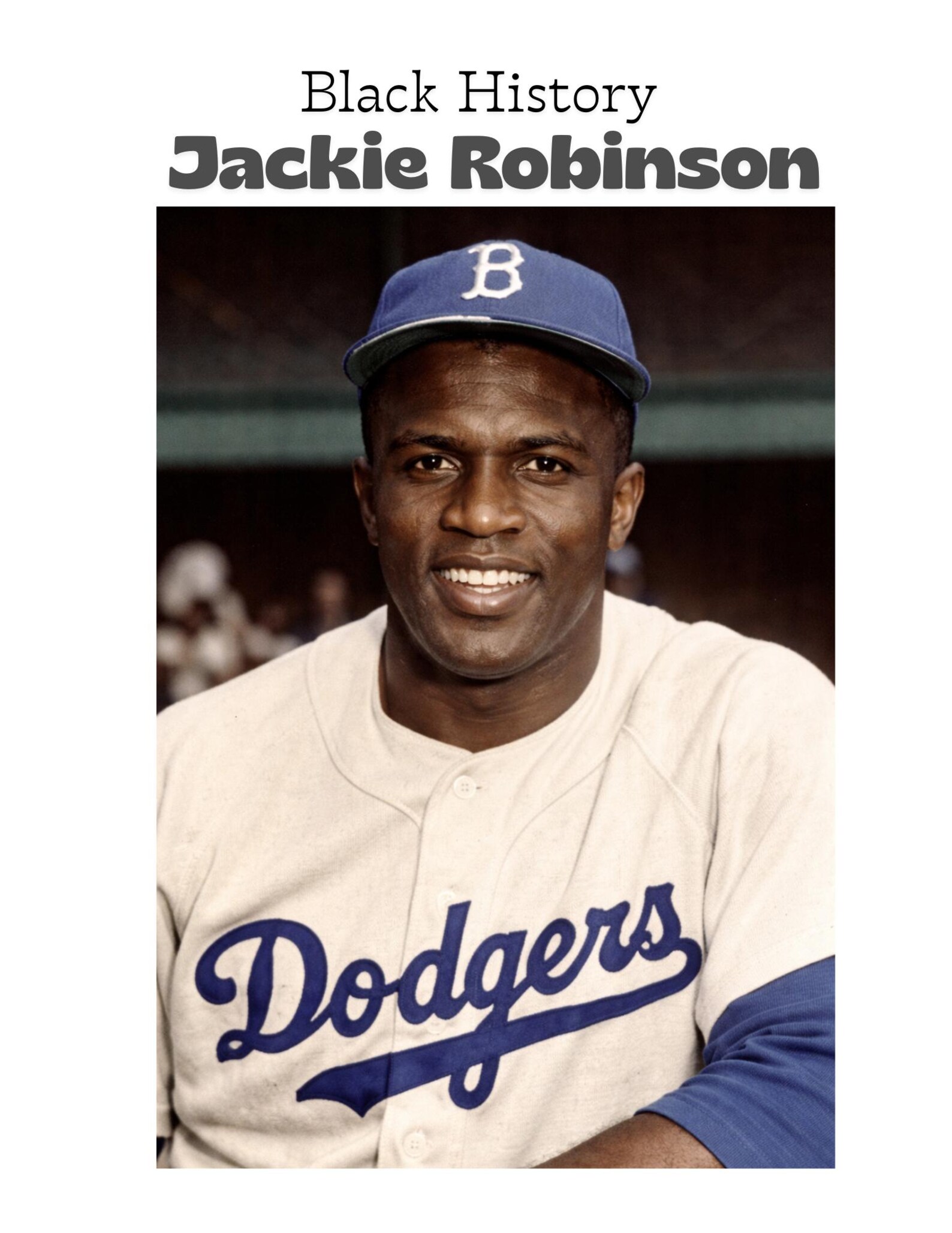 Jackie Robinson Preschool Lesson | Black History Month| Be Brave Like ...