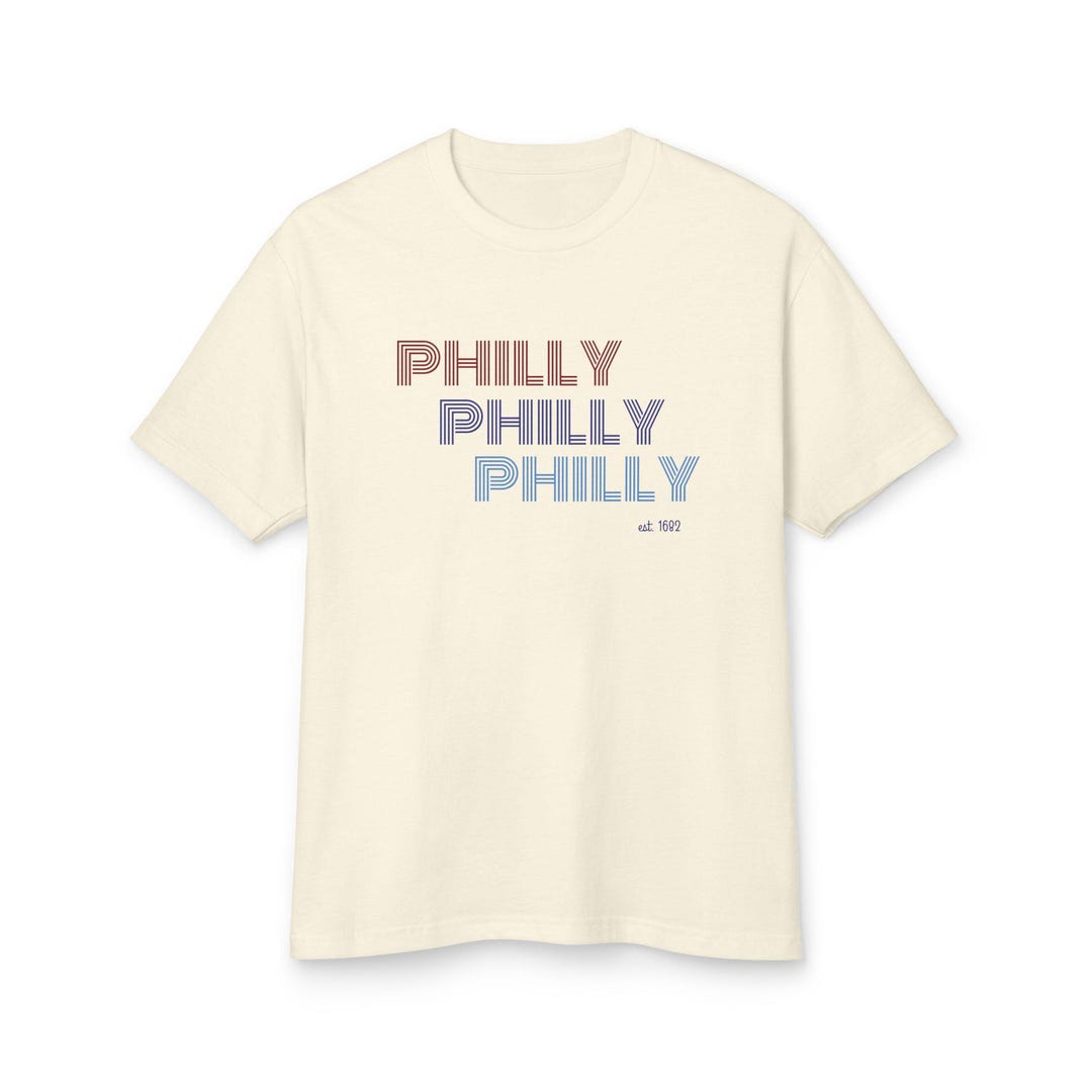 Philly Philly Philly Shirt, Philadelphia T Shirt, Retro Red and Blue ...