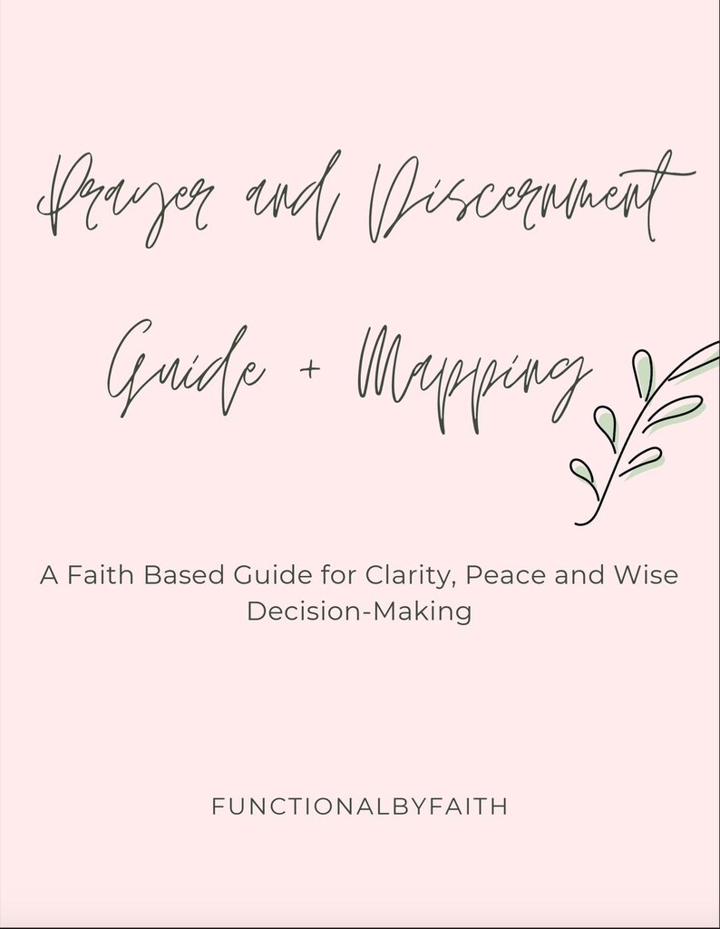 Prayer + Discernment Guide/ Mapping - Etsy
