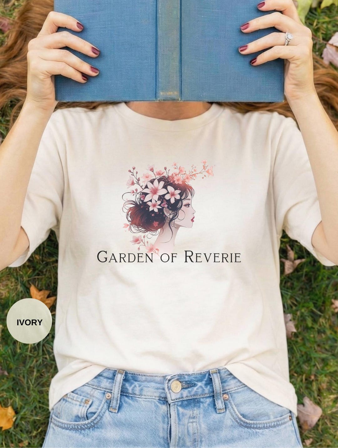 Boho Floral Shirt | Garden of Reverie Cottagecore Design - Etsy
