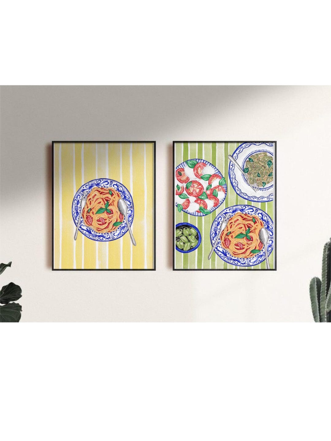 Italian Food Dinner Table Prints Bundle - Etsy