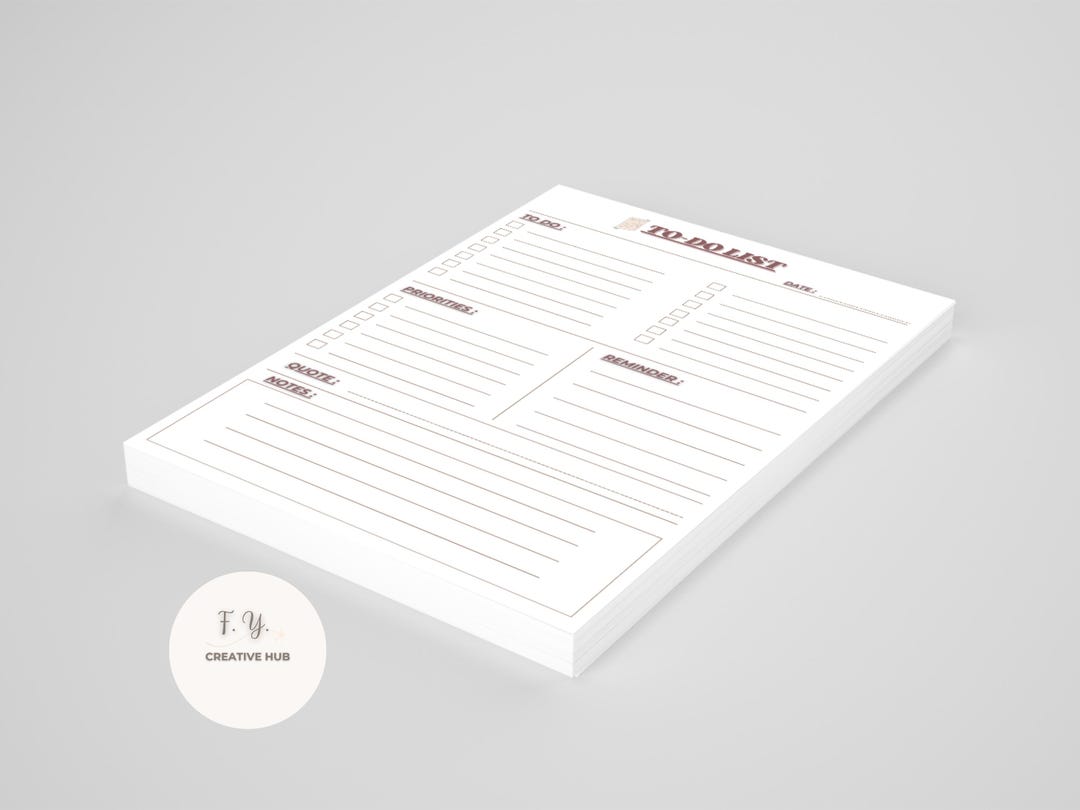 Minimal Digital Task Organizer for iPad | to Do List, Priorities ...