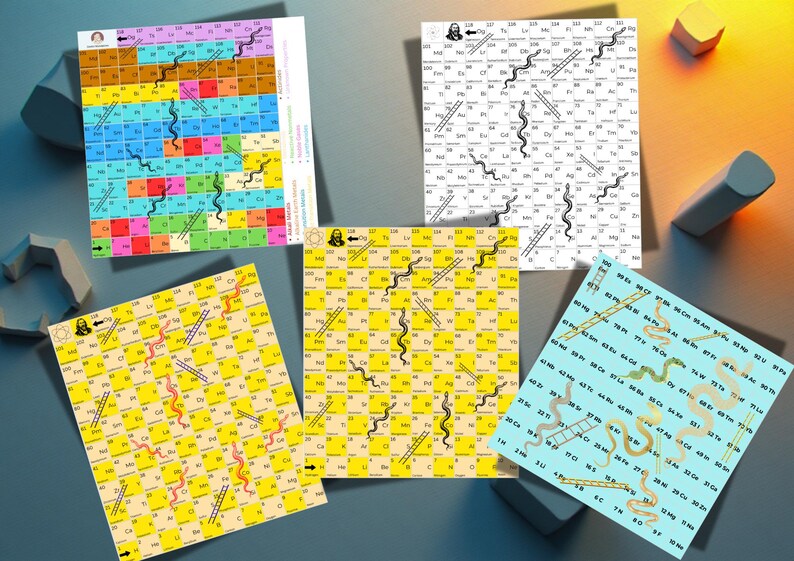 Chemistry Snakes and Ladders Board Game – Physical Poster Game | STEM ...