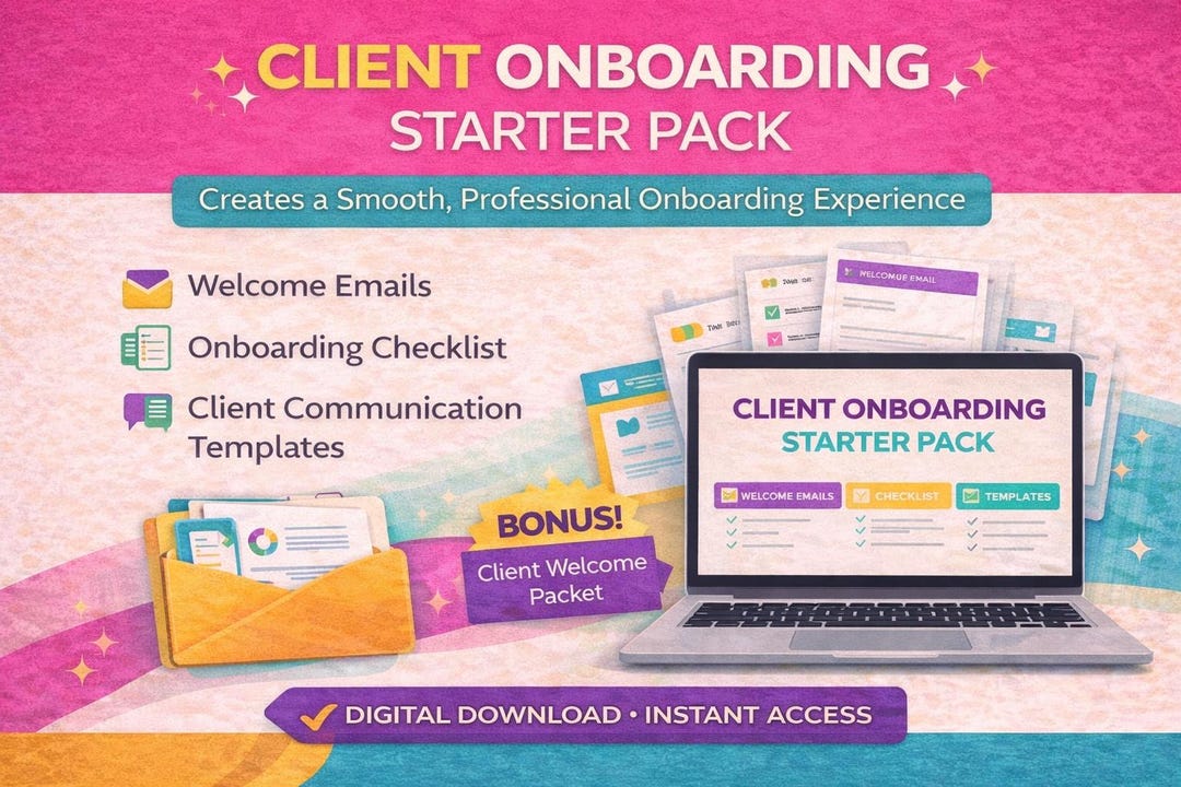 Client Onboarding Starter Pack - Etsy