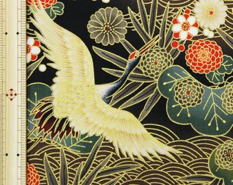 Crane fabric | Etsy