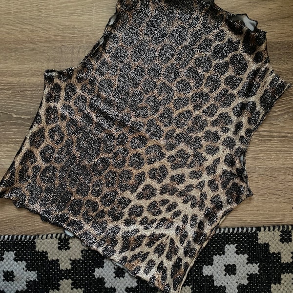 Y2k Leopard Print Tops - Etsy