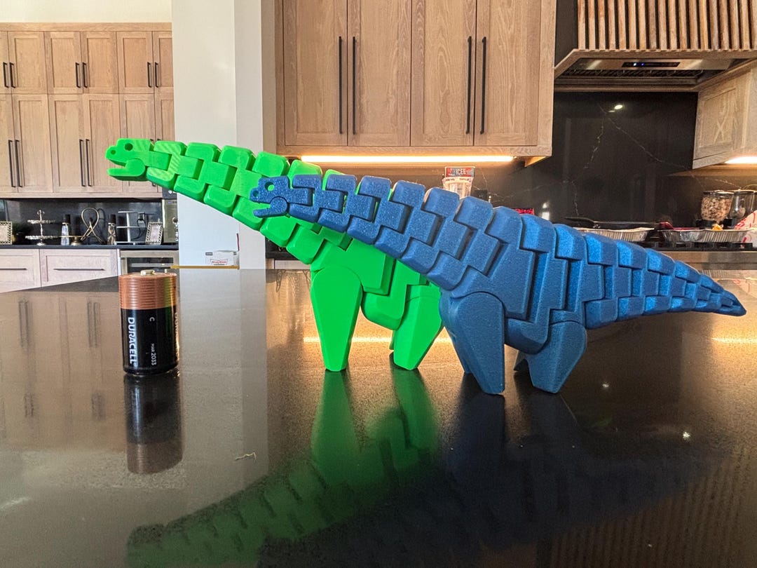 3D Brachiosaurus - BLUE - Etsy