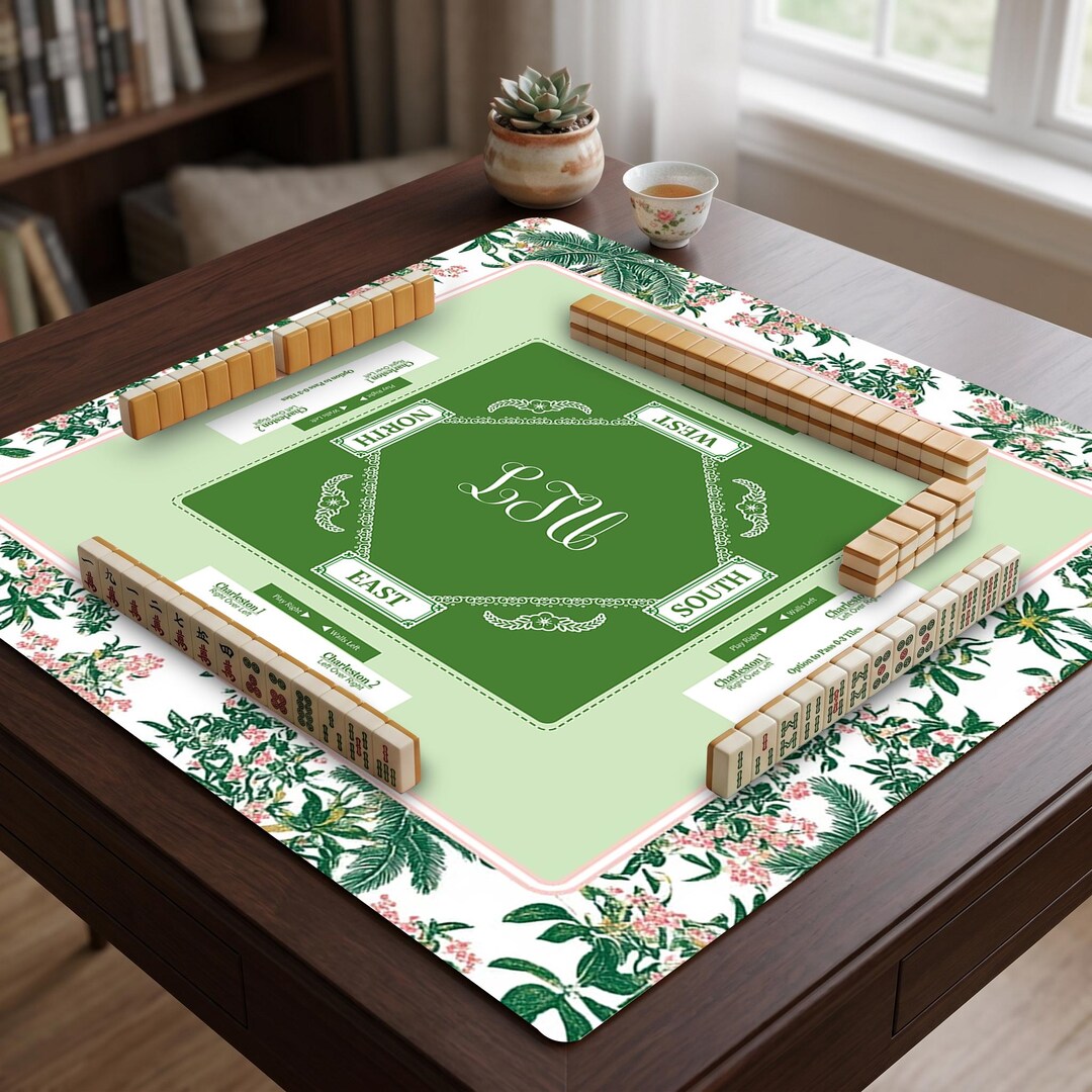 Personalized Mahjong Mat，tabletop Game Pad, Board Game Table Protector ...