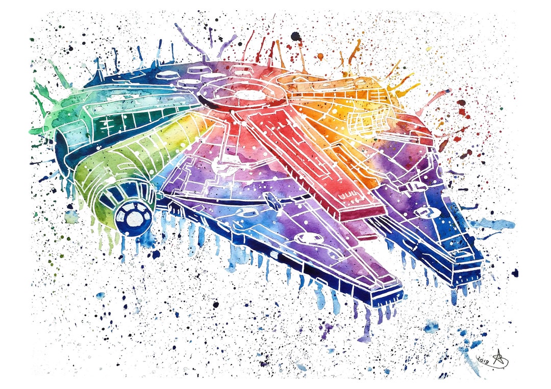 Millennium Falcon Print - Etsy Australia