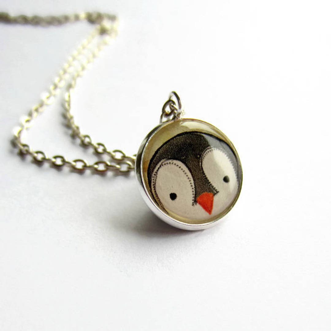 Handmade Penguin Necklace Cute Penguin Pendant Unique Penguin Lover ...