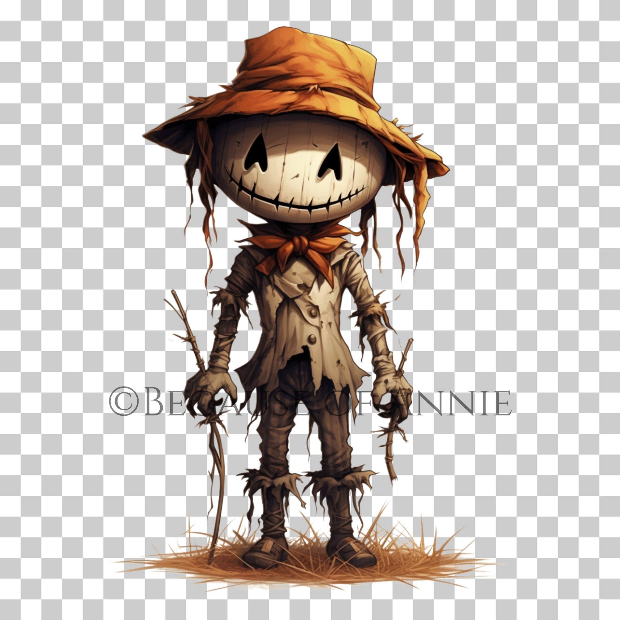 Scary Scarecrow Cartoon