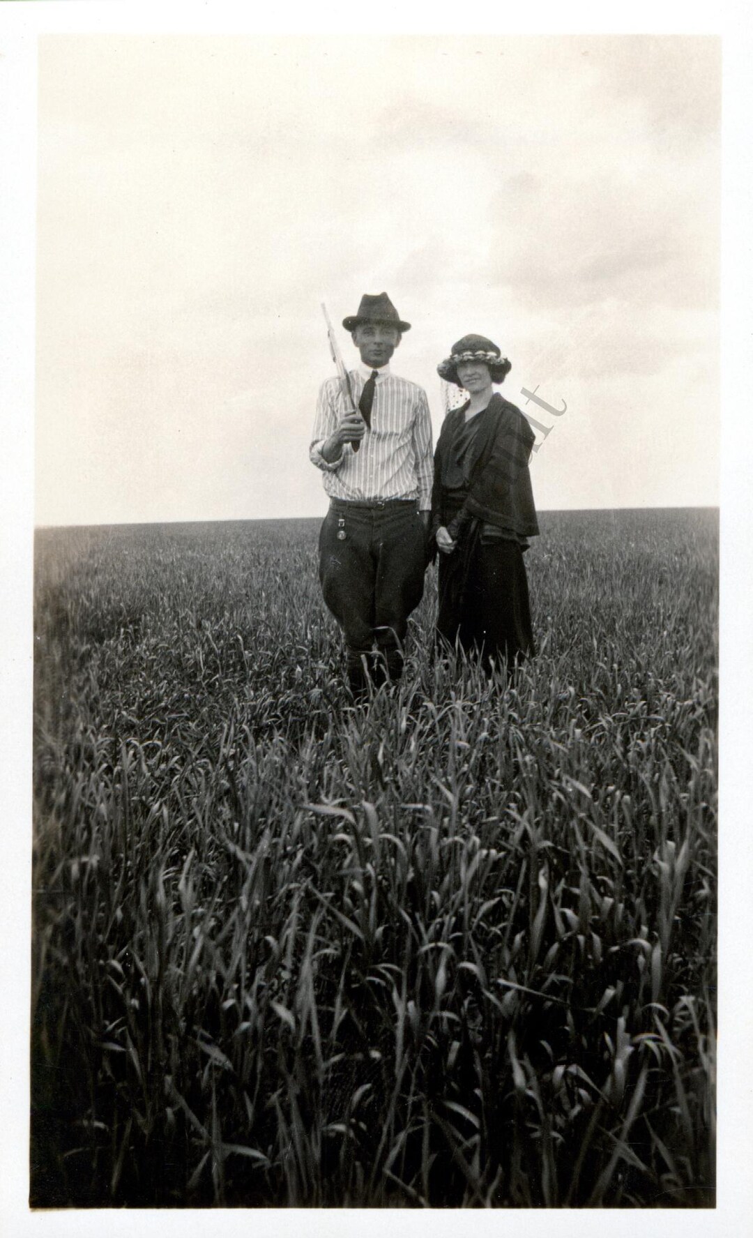 1920s Couple Standing in Field Farm Vintage Photo (digital Download) - Etsy