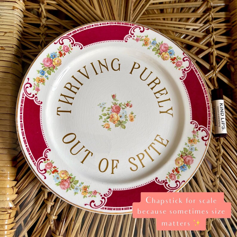 Thriving Purely Out of Spite | Vintage Plate Decor | Improper Plates ...