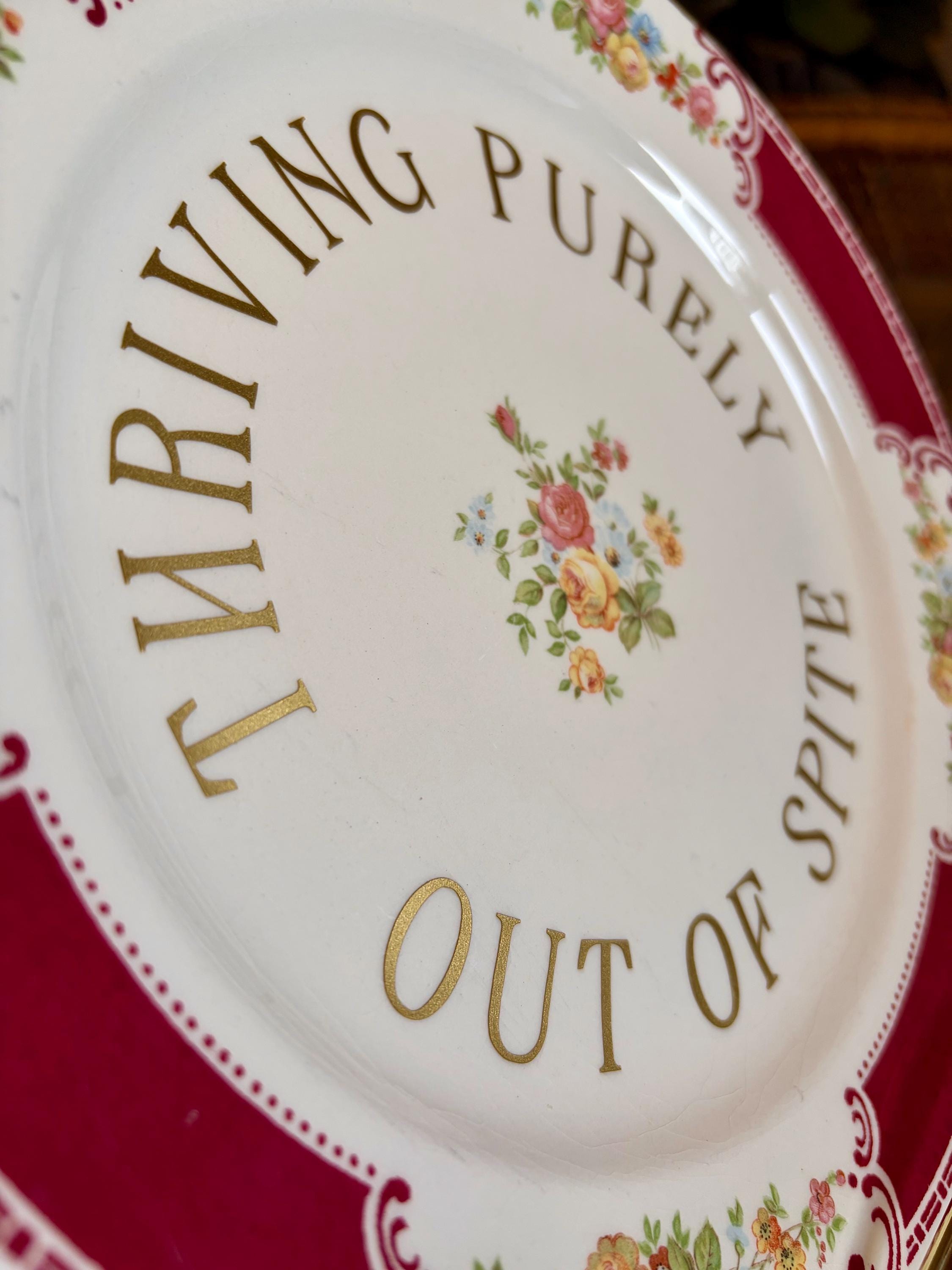 Thriving Purely Out of Spite | Vintage Plate Decor | Improper Plates ...