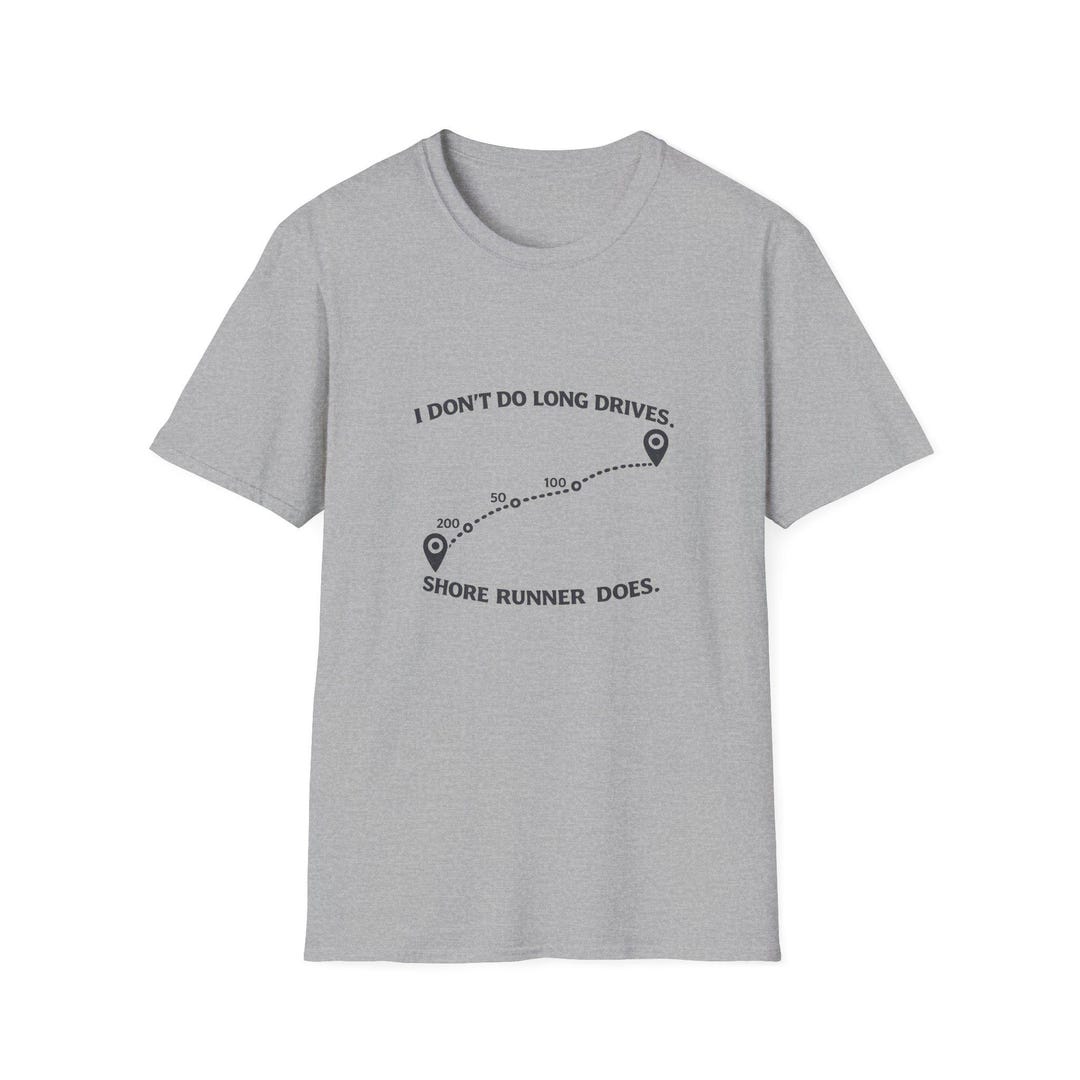 I Don't Do Long Drives Shore Runner Does T-shirt | Map Route Graphic - Etsy