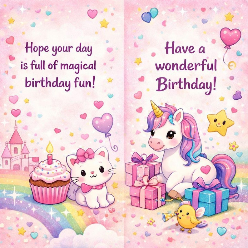 Birthday Card for Kids | Printable | Instant Download - Etsy