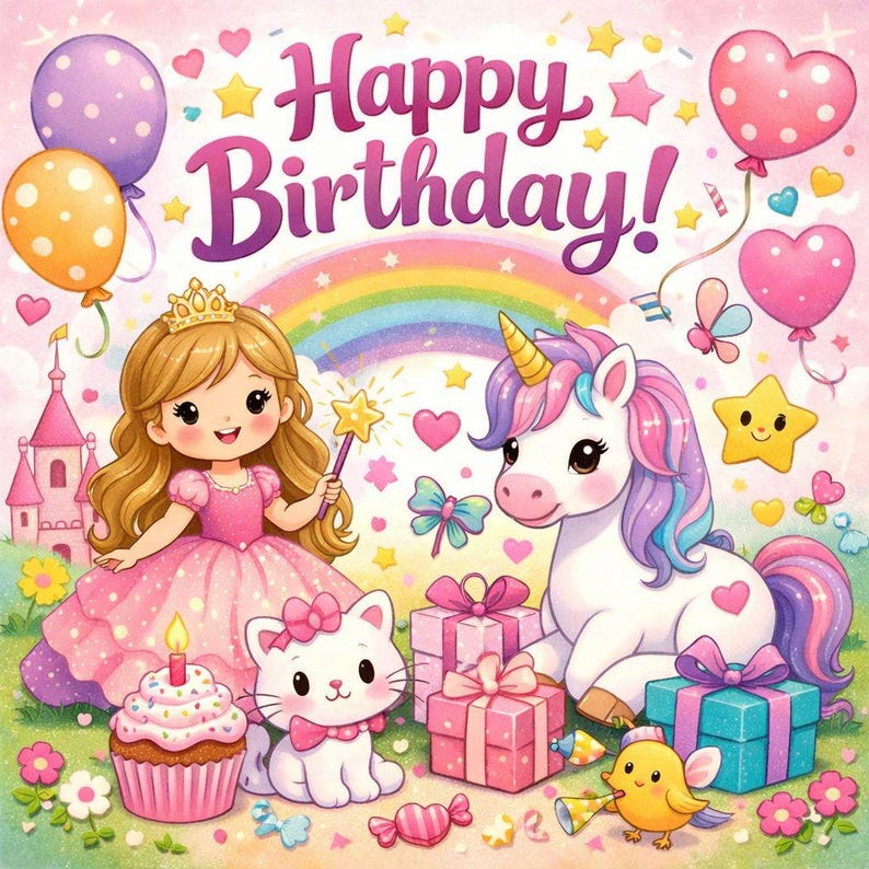 Birthday Card for Kids | Printable | Instant Download - Etsy