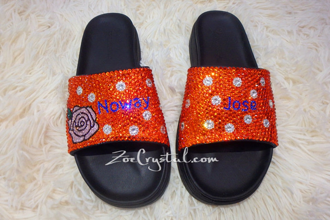 CUSTOMIZE Your SANDALS SLIDES Slippers in Summer Beach - Etsy