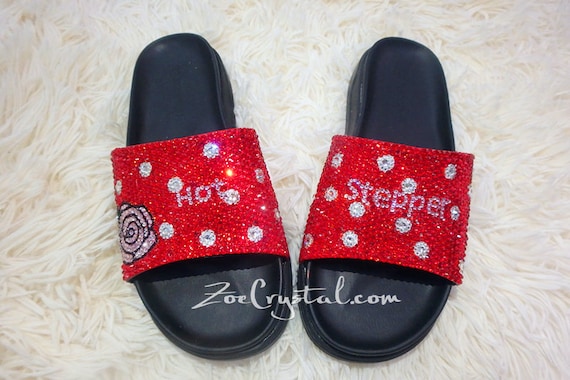 CUSTOMIZE Your SANDALS SLIDES Slippers in Summer Beach | Etsy