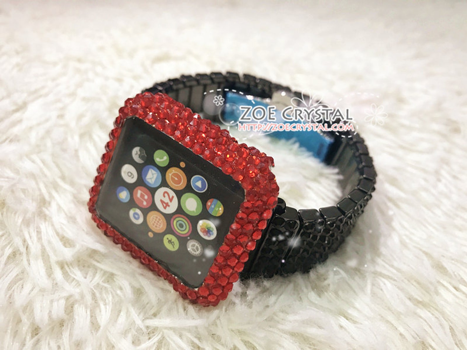 Bling Apple Watch Red Swarovski Crystal Case / Protector / - Etsy