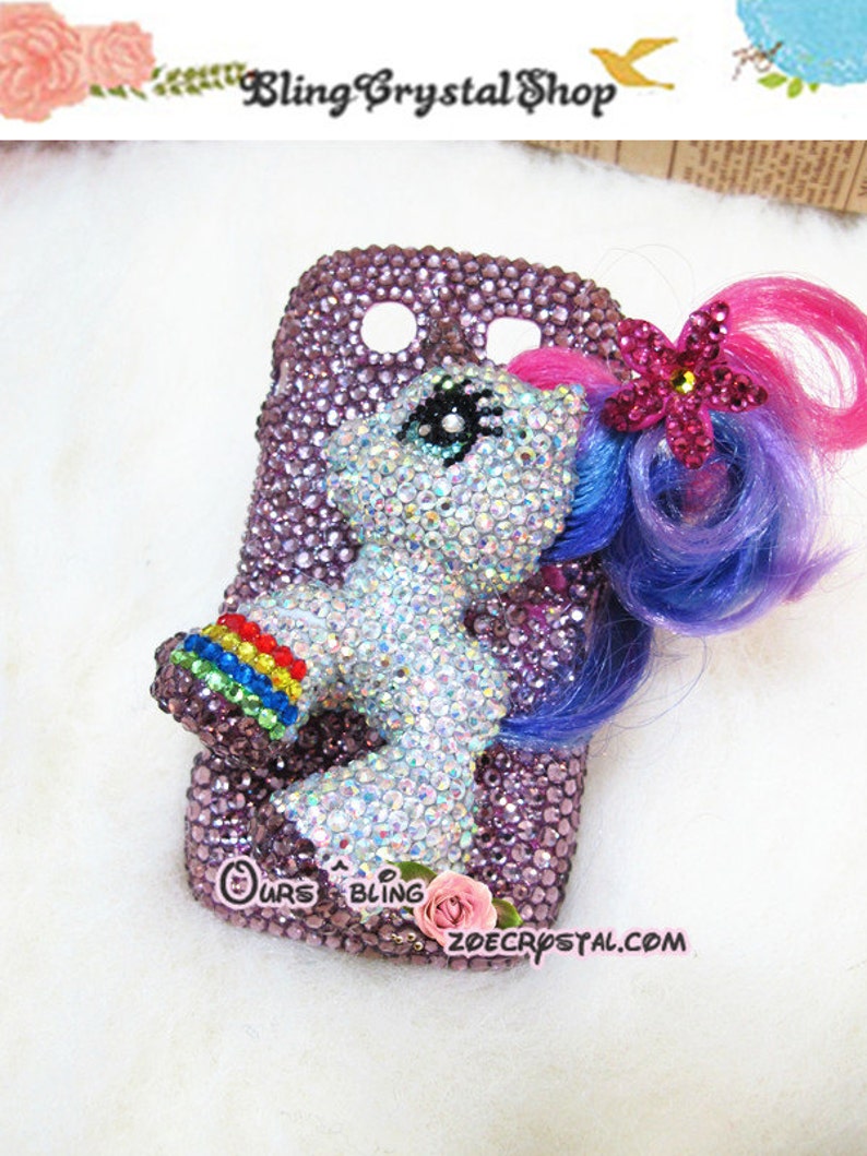 Czech/ Swarovski My Little Pony BLING Crystal 3D Cell Phone - Etsy