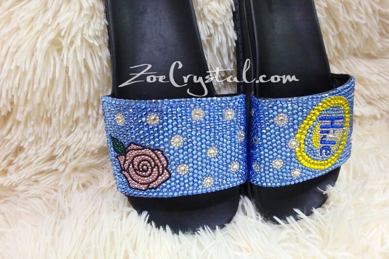 Customize Your SANDALS SLIDES Slippers in Summer Beach | Etsy