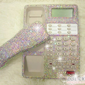 Bling and Sparkly AB White OFFICE / DESK Phone to Ensure a Good ...