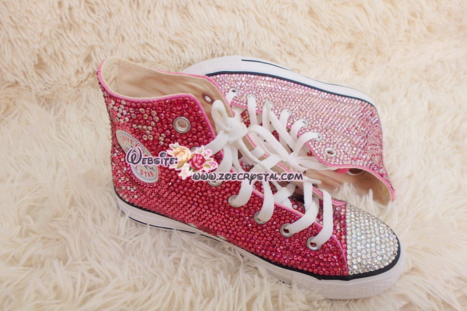 Bling CONVERSE Chuck Taylor All Star SNEAKERS With Shinning and Stylish ...